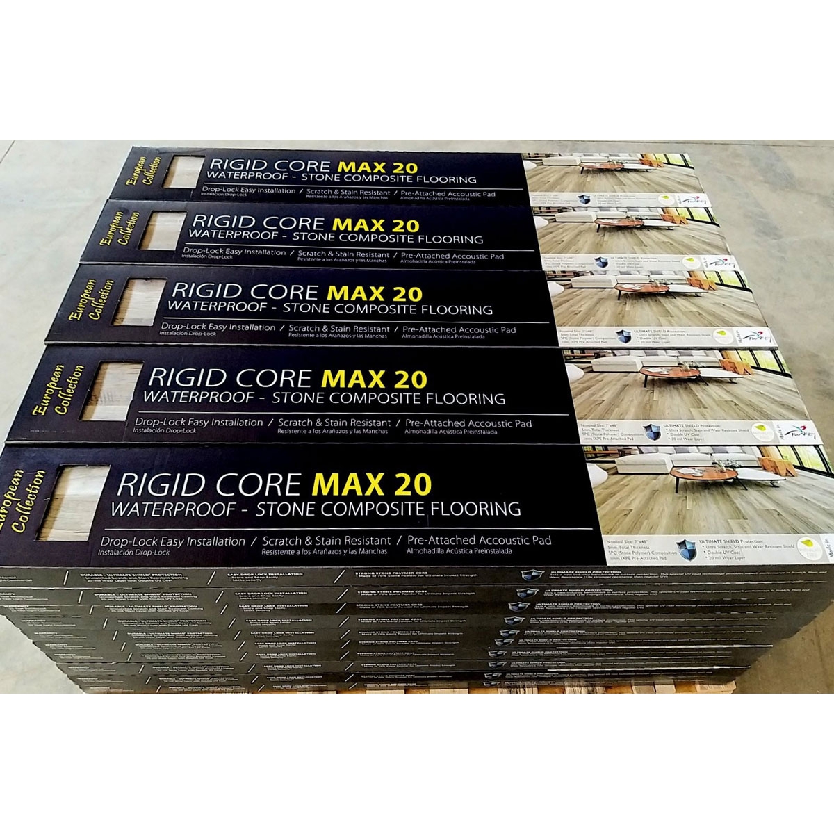 SPC Vinyl Floors :: SPC Vinyl Tile 29150-4 - Creastone Marble and ...